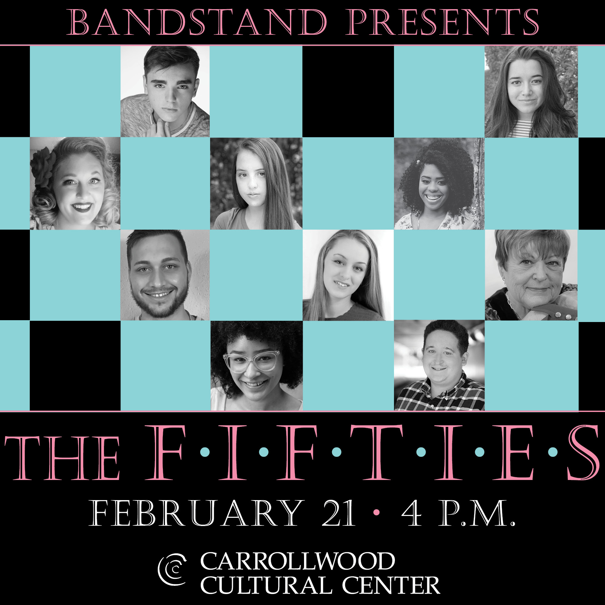 Bandstand presents The 50s flyer – simple – Carrollwood Cultural Center